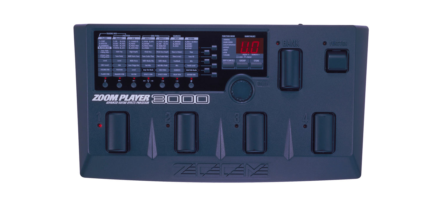 3000 Advanced Guitar Effects Processor | Zoom 3000 Advanced Guitar Effects Processor | Zoom