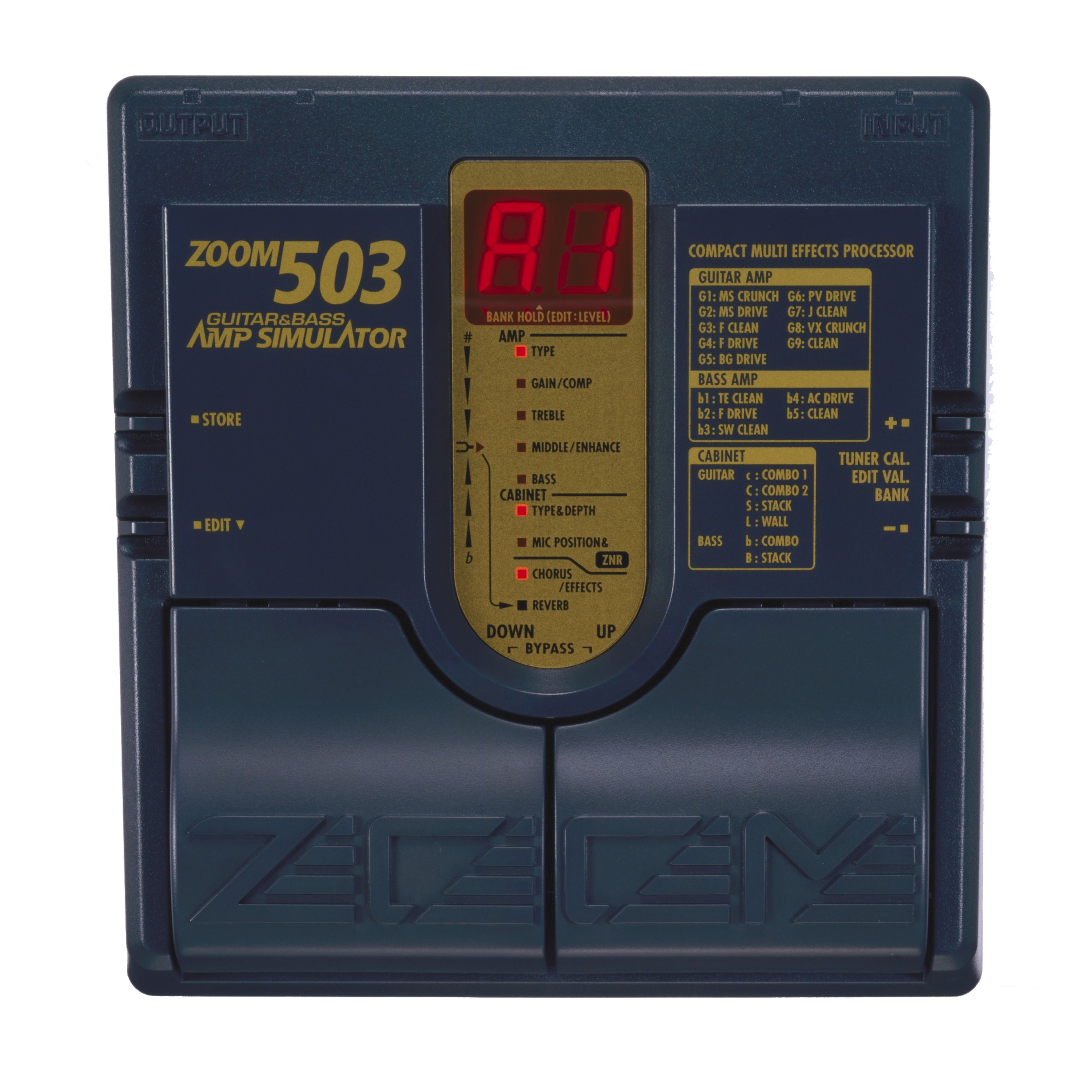 ZOOM 503 Guitar & Bass Amp Simulator | Zoom
